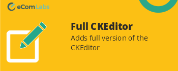 CS-Cart Add-On :: eCom Labs :: Full CKEditor