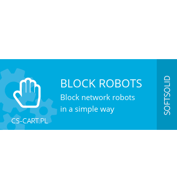 CS-Cart Add-On :: SoftSolid :: Block network robots